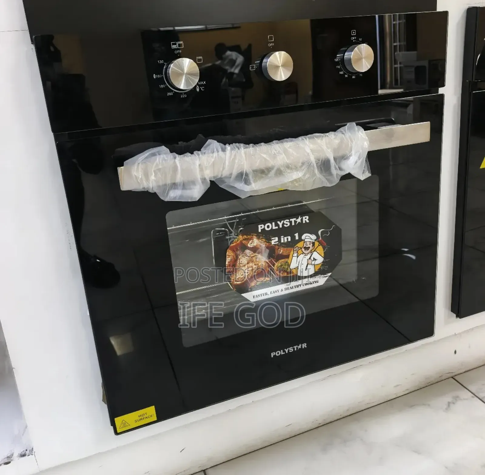 Original Polystar Built-in Luxury 75litters Gas Electric Oven in Amuwo ...
