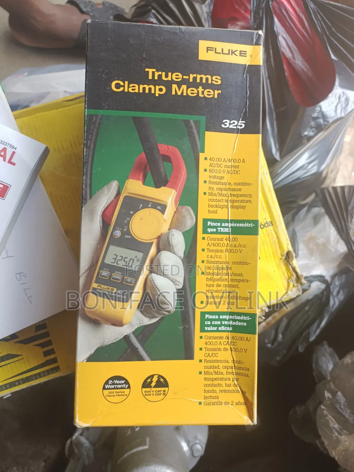 Fluke 325 True-rms Clamp Meter for sale - Boniface Ovilink Price: ₦ ...