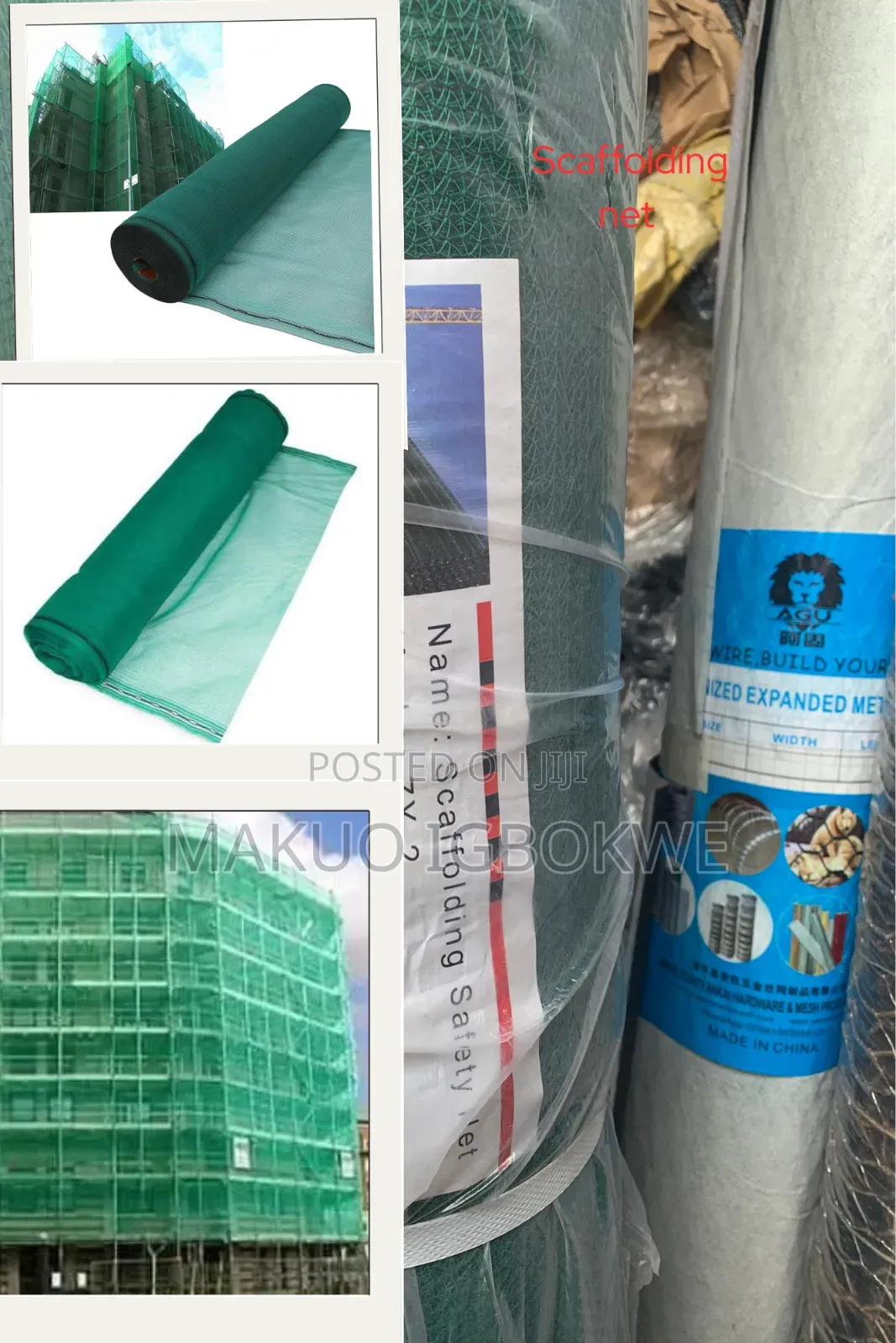Scaffolding Safety Net [Width - 2metres Length - 40metres] in Ikeja ...