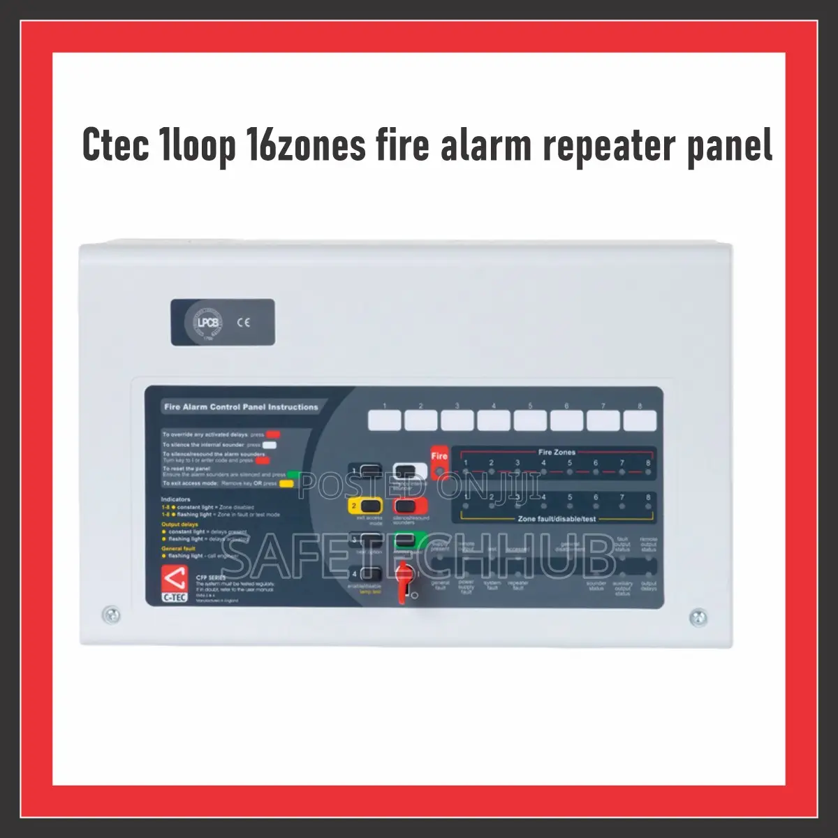 Ctec Fire Alarm Addressable 1 Loop Repeater Control Panel for sale ...