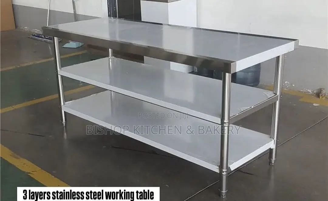 3 Layers Stainless Steel Working Table 4ft in Ojo - Restaurant ...