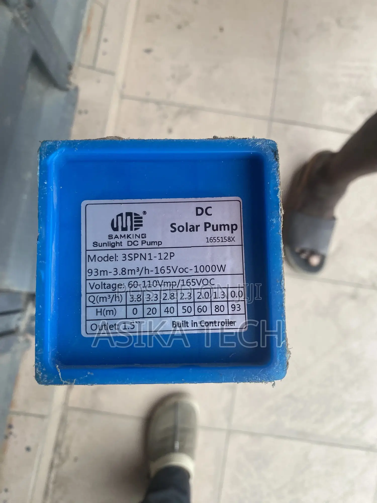 Samking Dc Solar Submersible Slim Pump – 0.75hp | 93m Head for sale ...