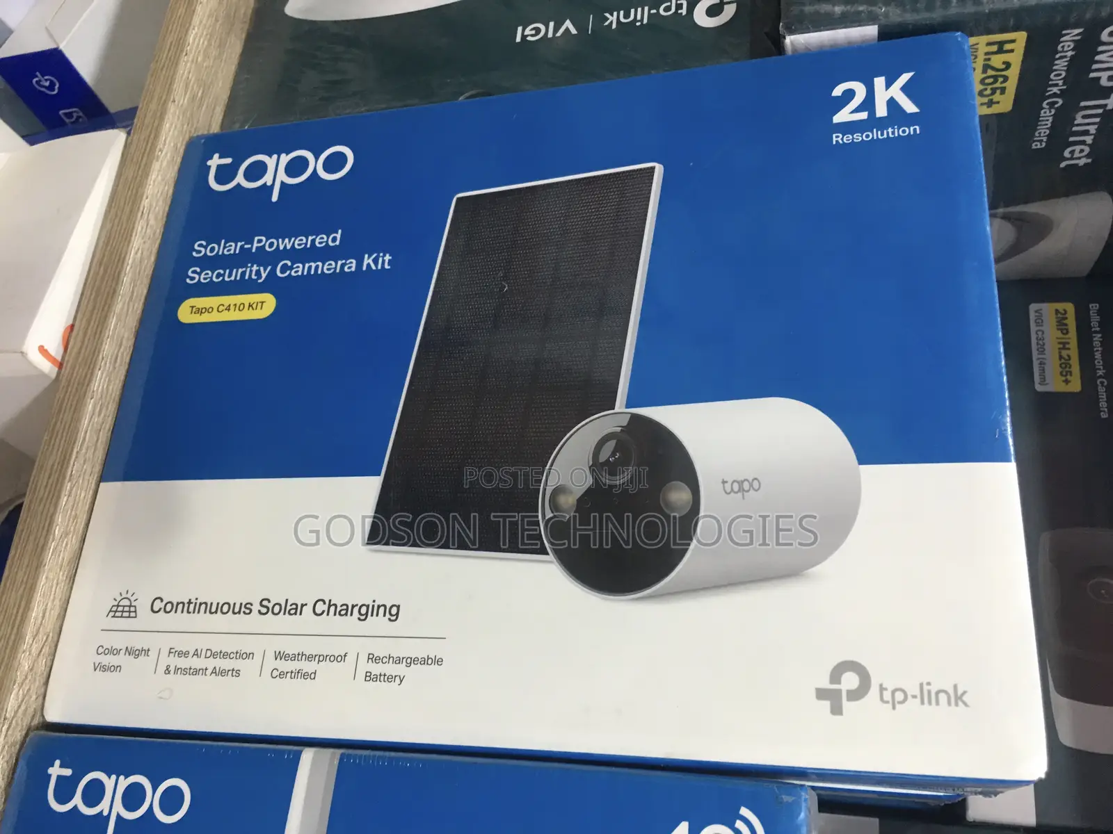 Tp-Link Tapo C410 Smart Indoor/Outdoor Solar/Battery Powered Camera for ...