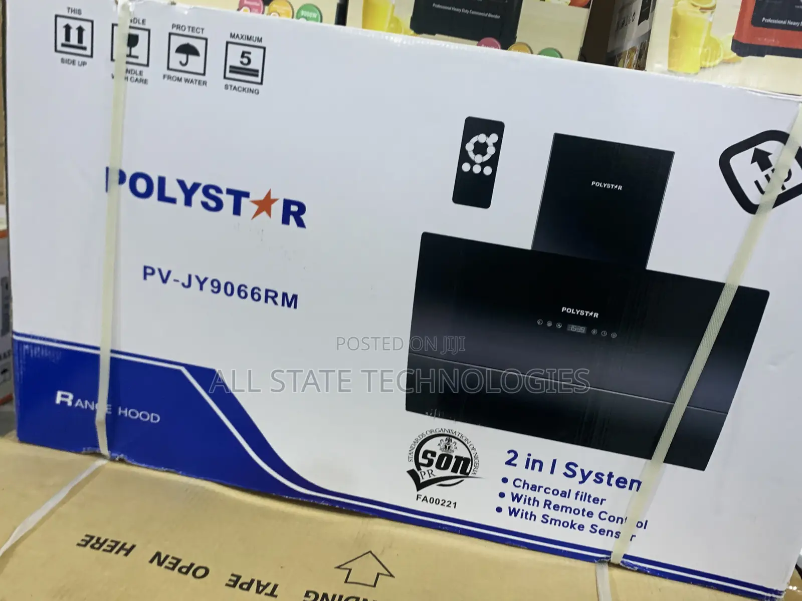 Polystar 90cm Stainless Steel Kitchen Hood Pv-Jy9066rm in Surulere ...