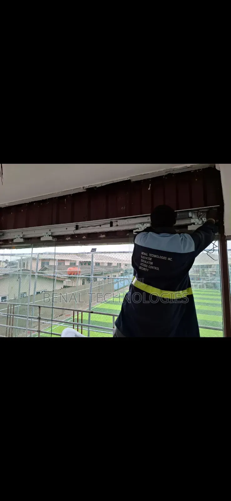 Installation Of Automatic Sensor Glass Doors in Calabar - Building ...