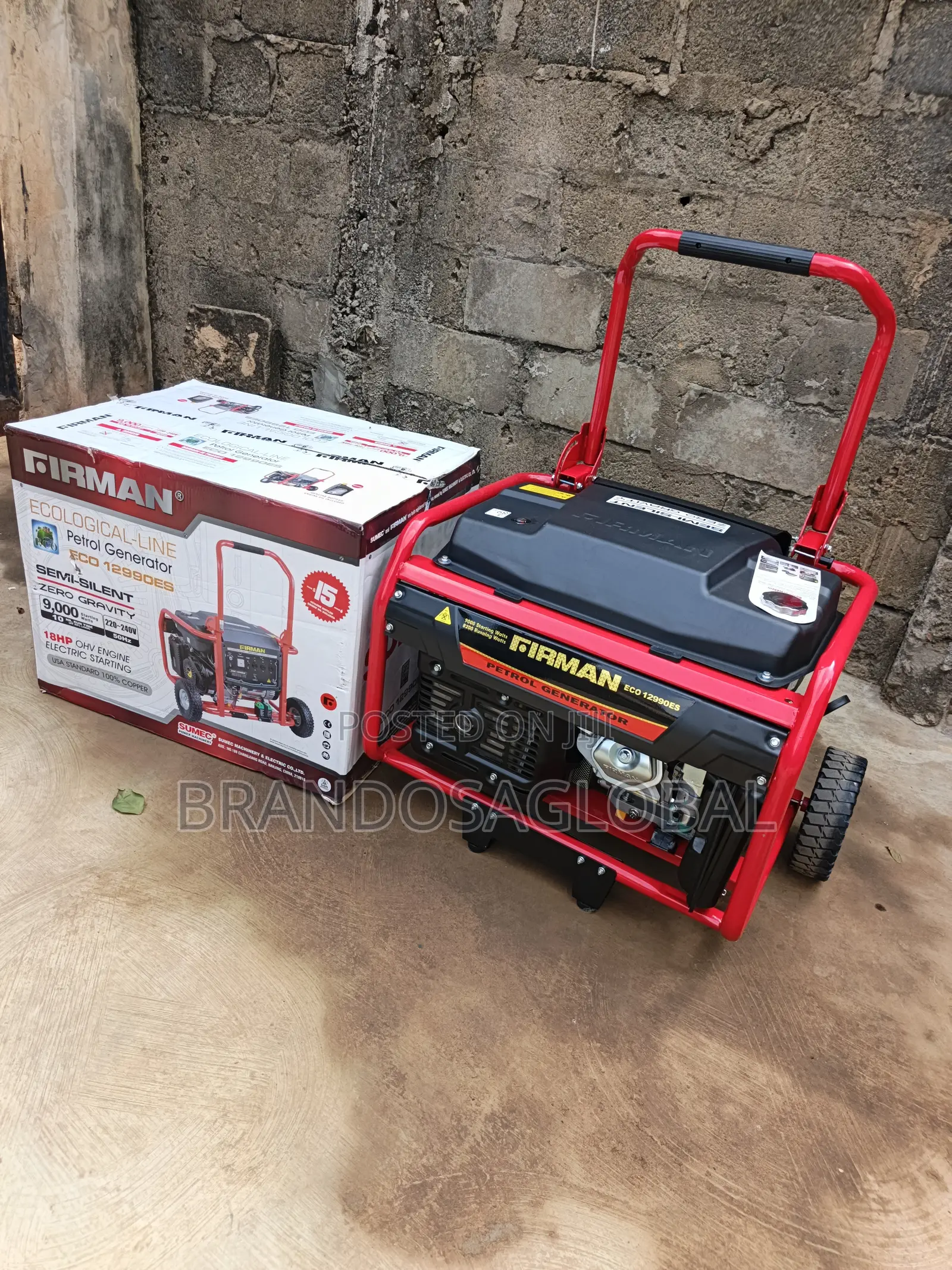 Copper-Coil Fireman 9kva Eco 12990es Generator for sale ...