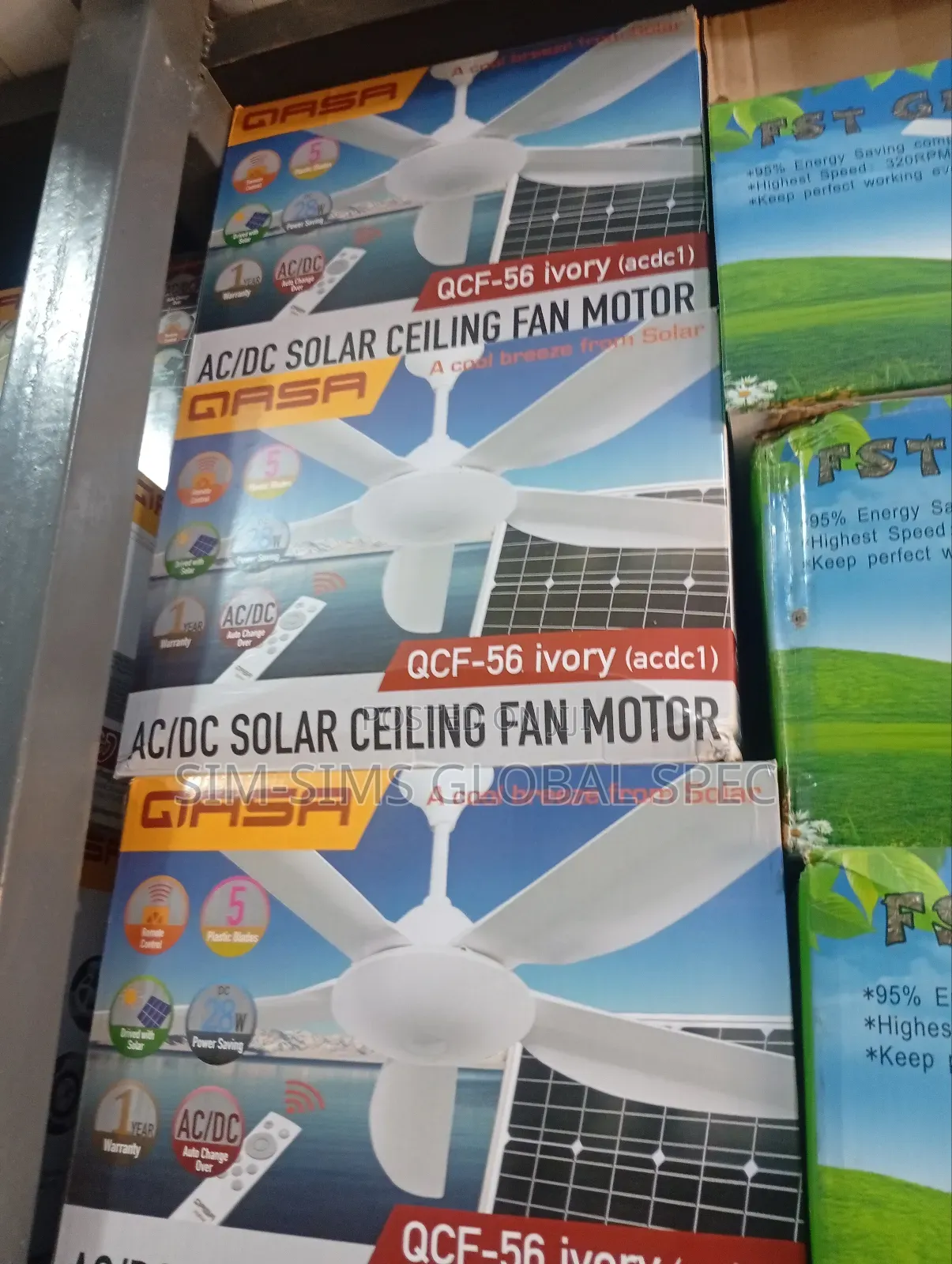 5 Blades Qasa Solar Ceiling Fans in Ojo - Home Appliances, Sim-sims ...