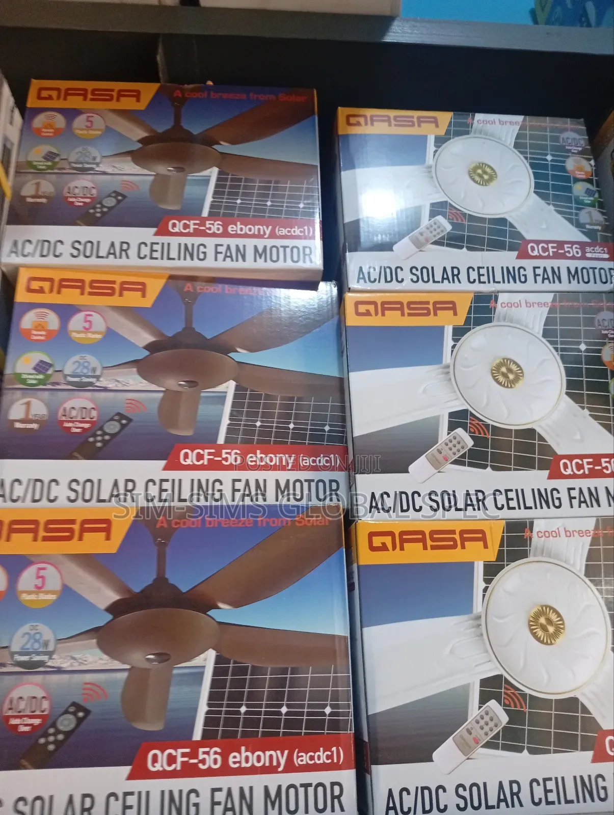 5 Blades Qasa Solar Ceiling Fans in Ojo - Home Appliances, Sim-sims ...