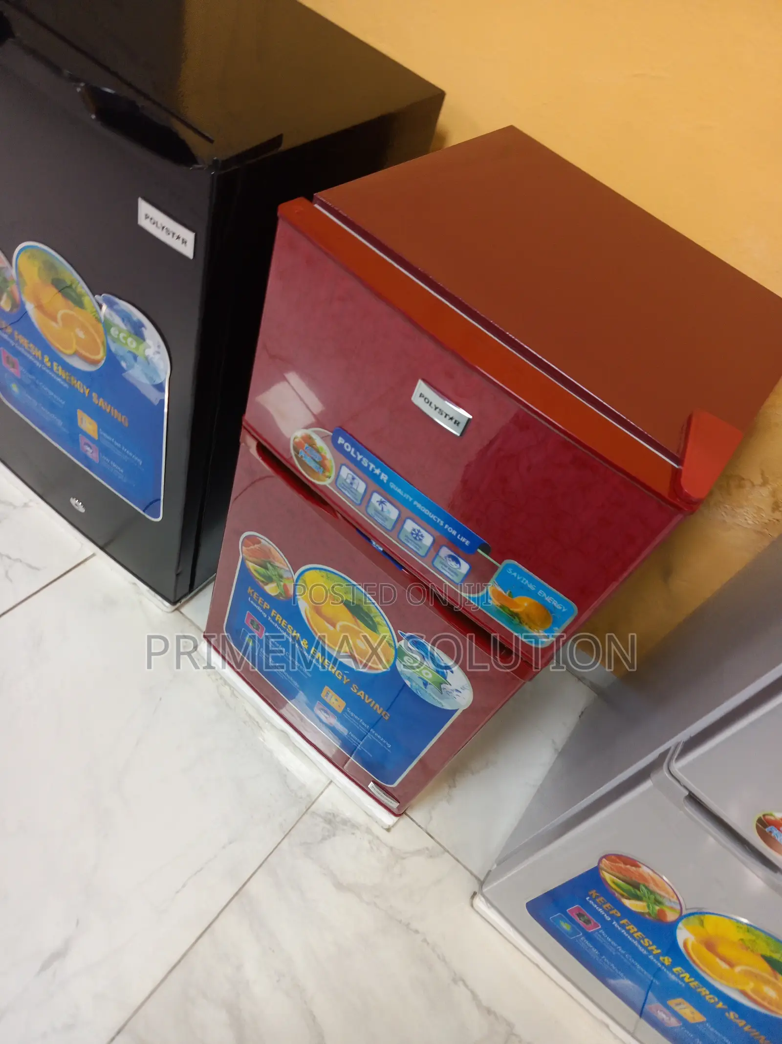 Polystar Pv-Dd203r6lr 90 Litres Double Door Red Refrigerator for sale ...