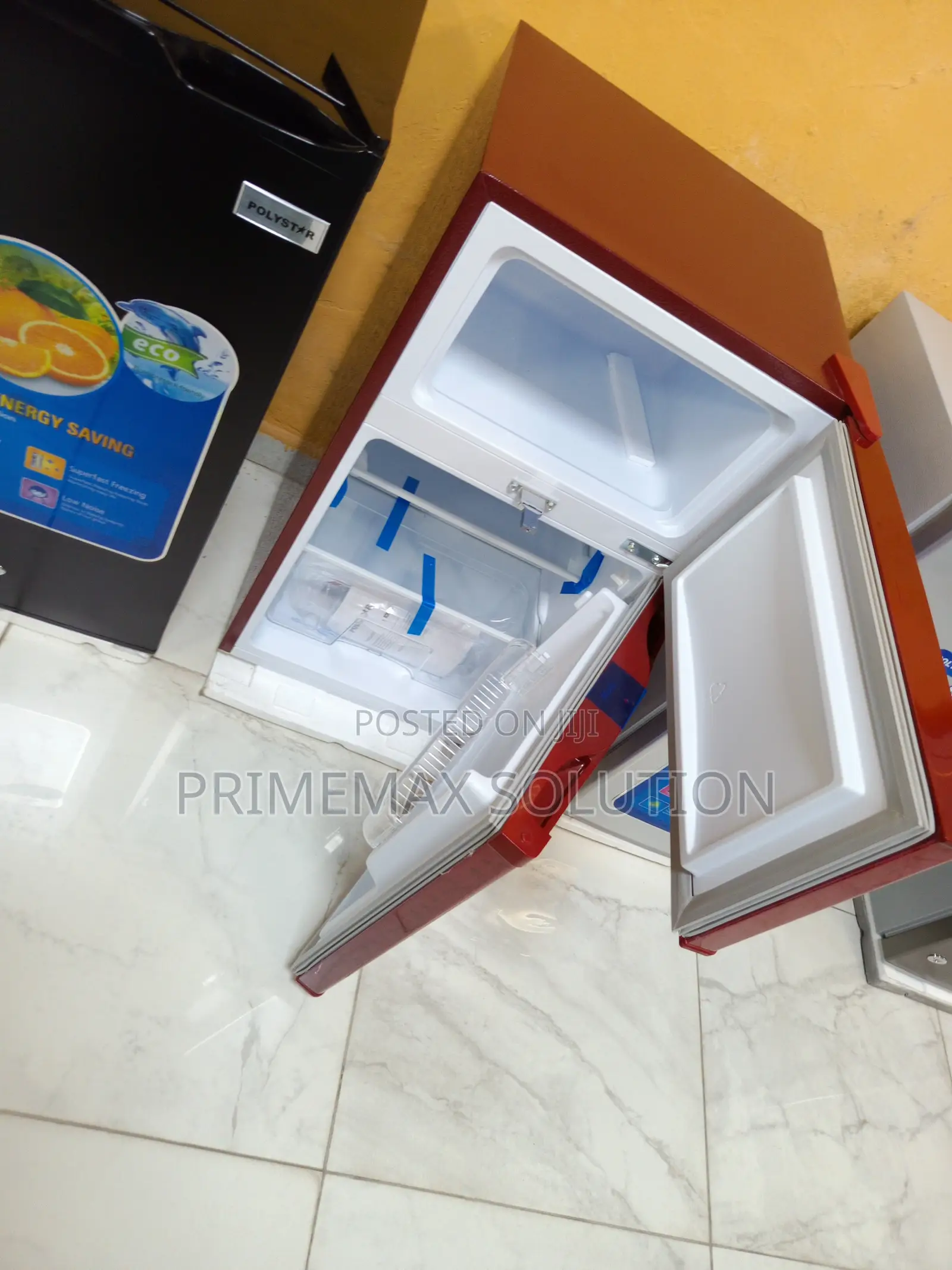 Polystar Red 90l Double Door Fridge With Manual Defrost for sale ...