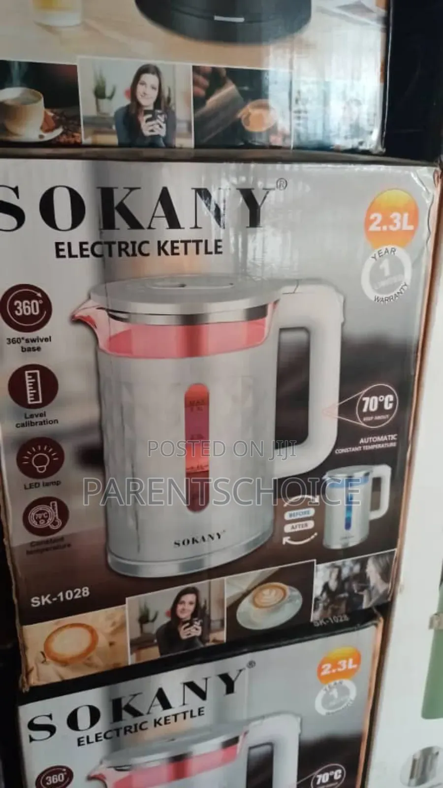 Sokany Portable Electric Kettle Thermo Pot Automatic Power-off in ...