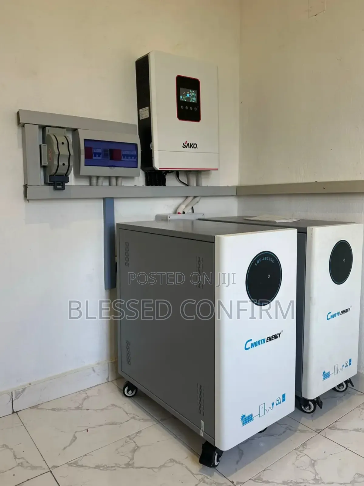11kva Solar Hybrid Inverter With 30kwh Lithium Battery Installation in ...