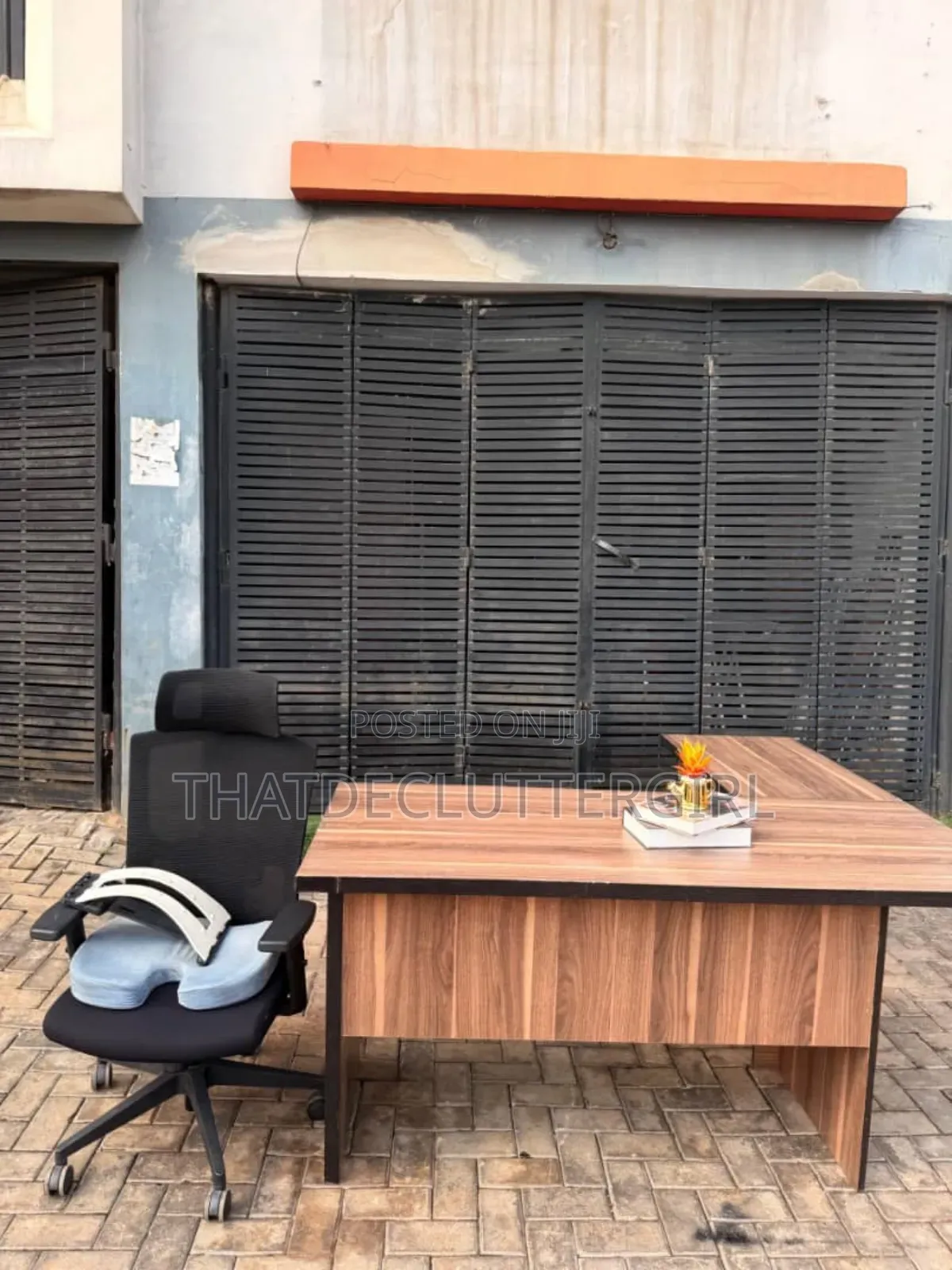 Full HDF Imported Ceo Table, Ergonomic Chair,Back Support Seat Pad in ...