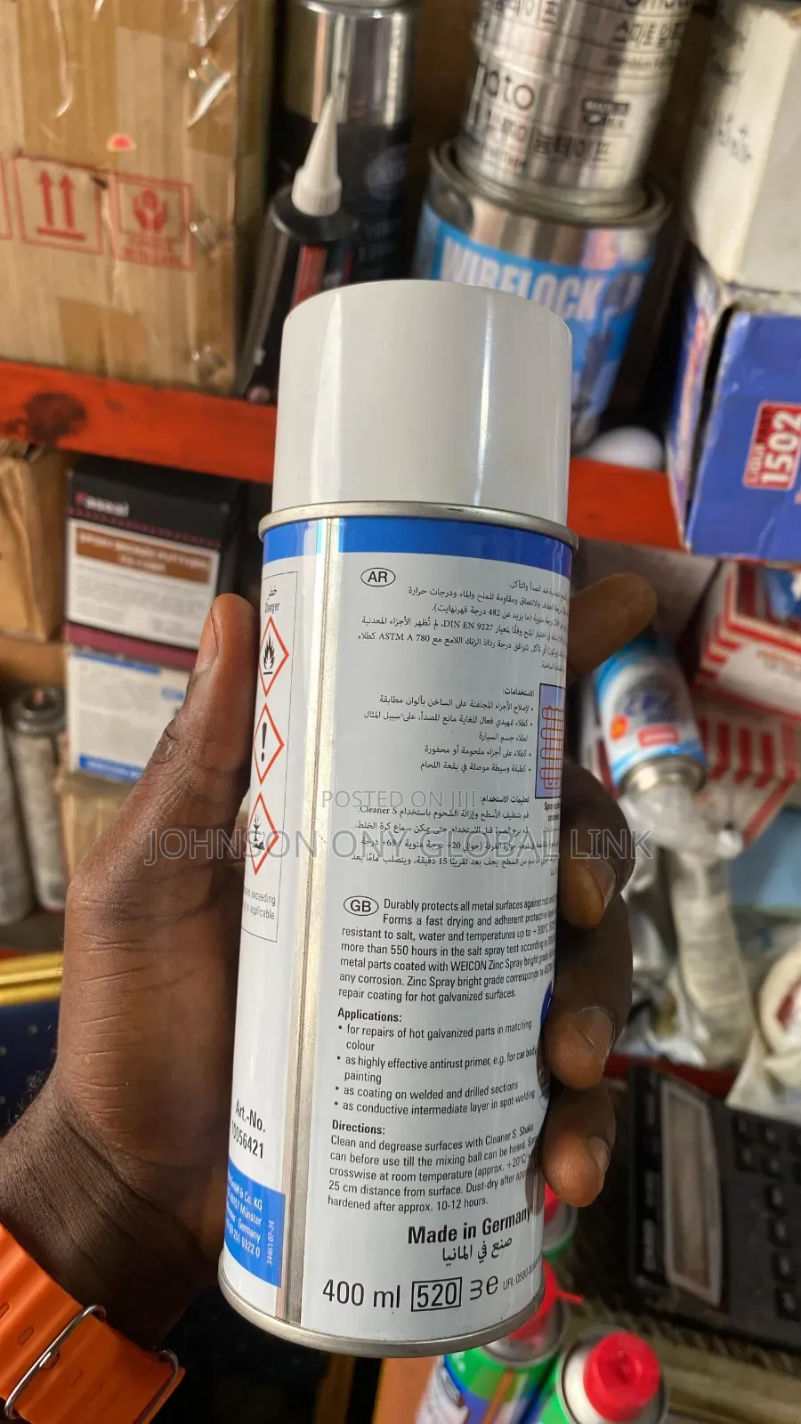 Welcon Zinc Spray 400ml for sale - Johnson ONY Global Link Price: ₦ ...