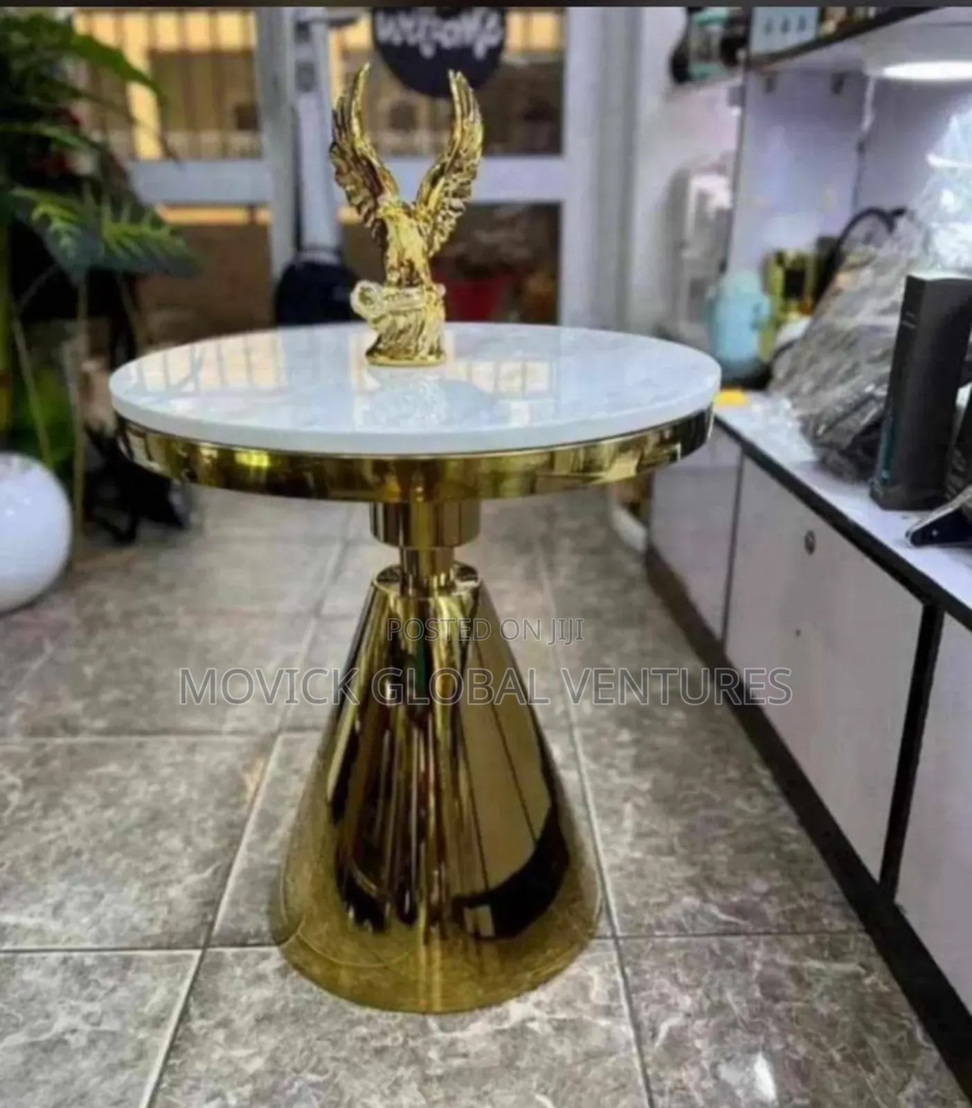 Gold White Side Stool in Ojo - Furniture, Great-movick Global Ventures ...