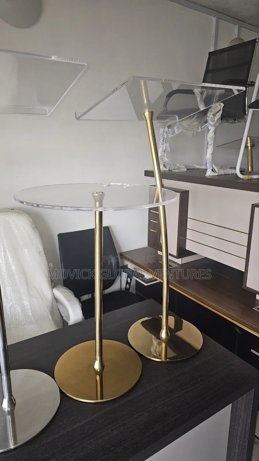 Golden Frame Glass Pulpit Stand in Ikeja - Furniture, Great-movick ...