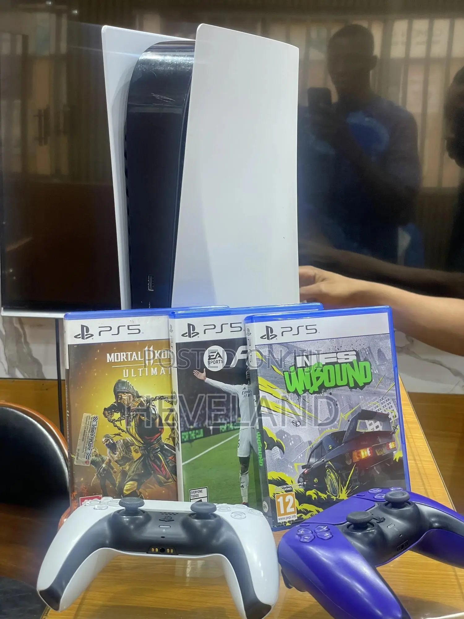 Clean Original Ps5 Fat (1tb) Plus Cd Games (Mk11, Unbound Fc25) in Wuse ...