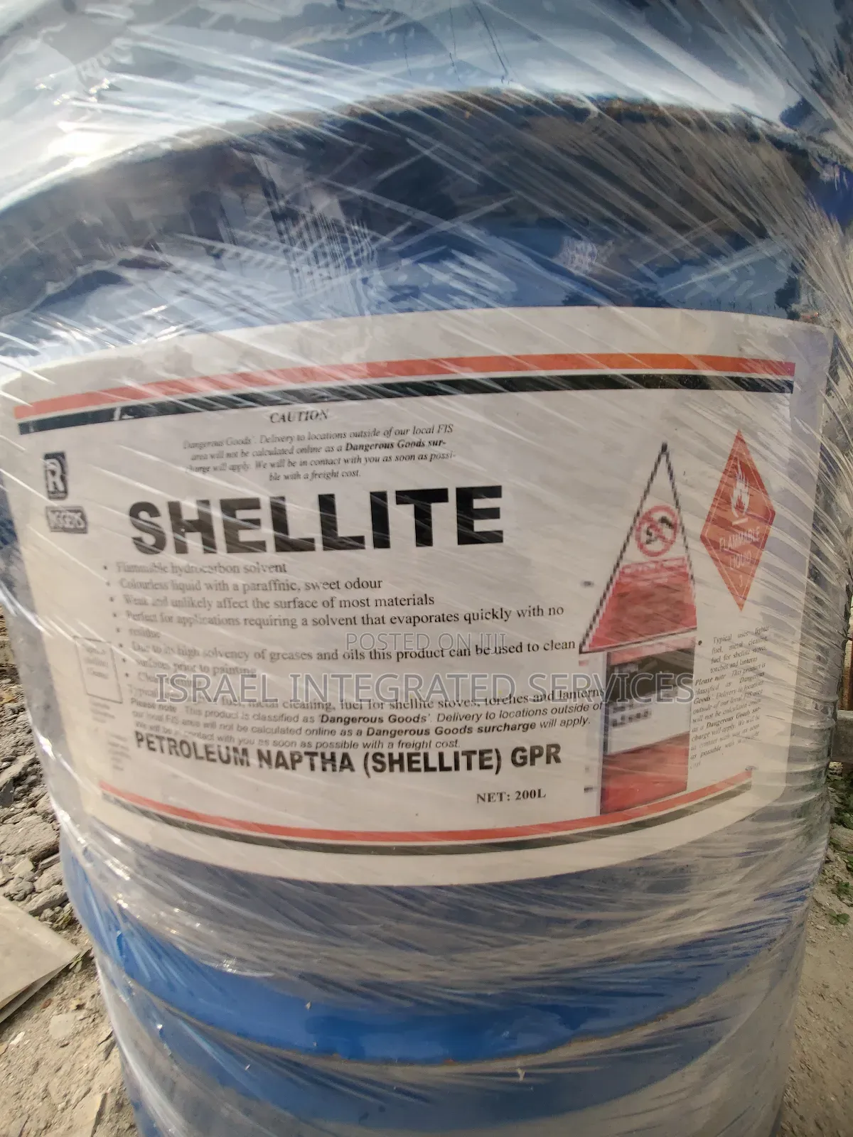 Shellite Hydrocarbon Solvent 200ltrs 1 Drum for sale - Israel ...