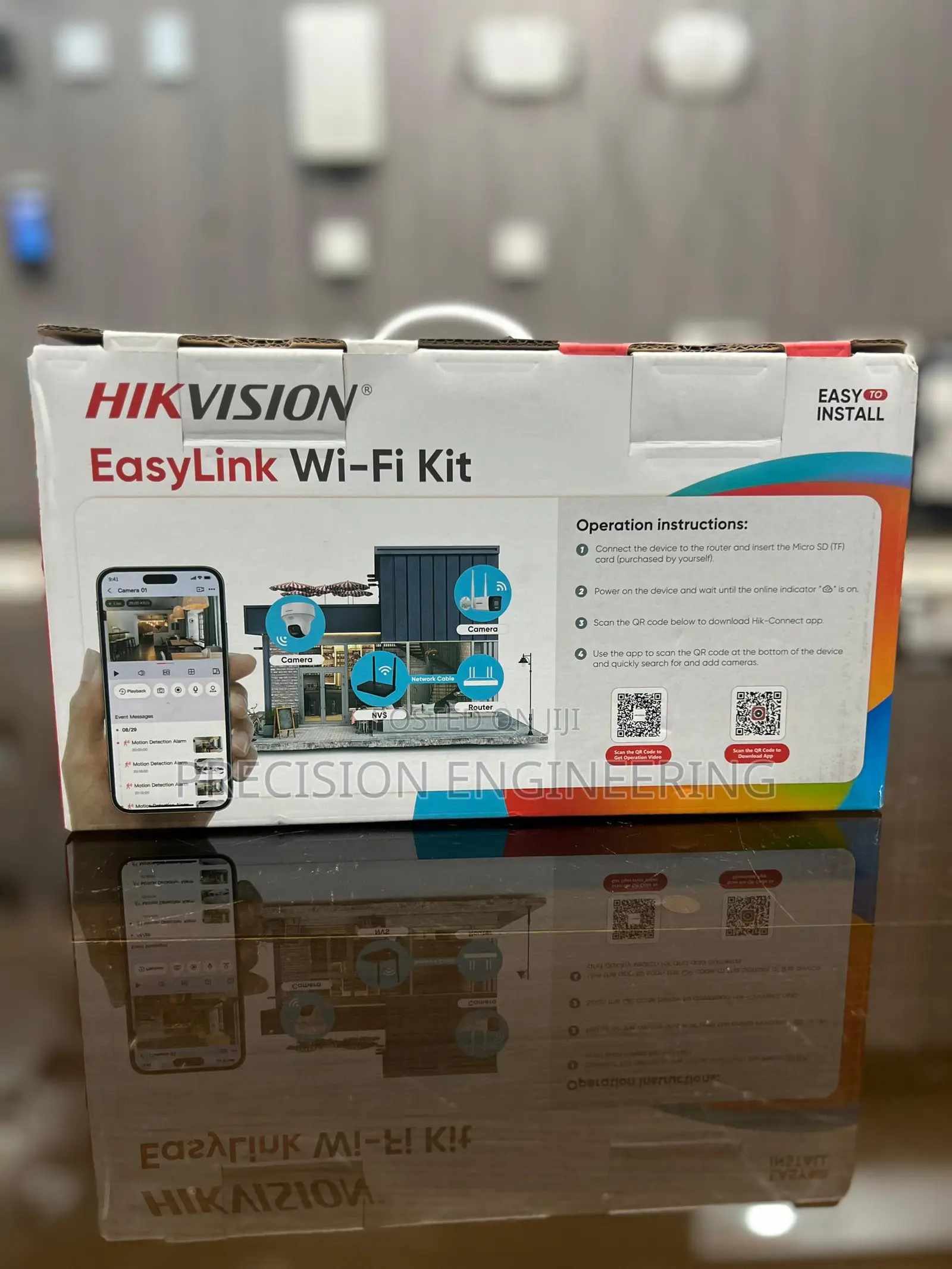 Hikvision Nks422w02h 2mp H.265 One Bullet + One Turret Wifi Nvs Kit for ...