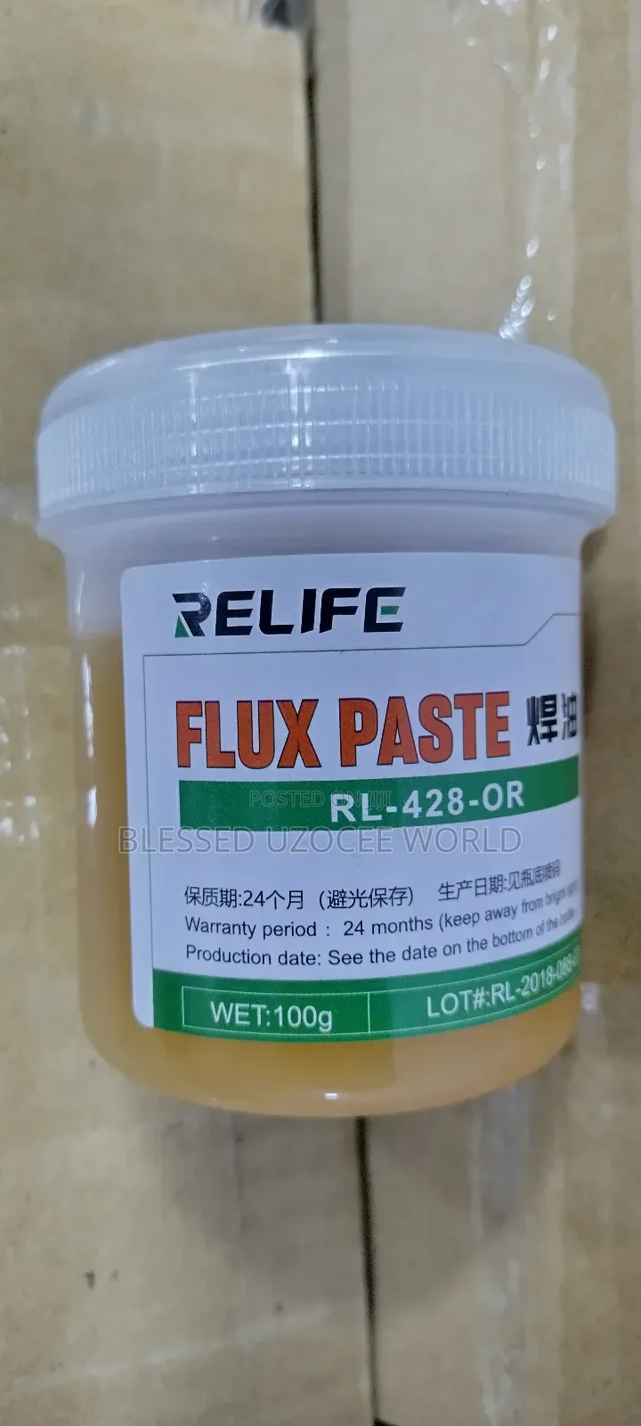Relief Rl-428-or Flux Paste 100g Tool for Soldering Electronic/Repair ...