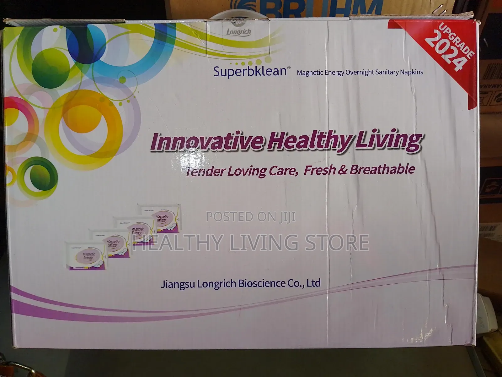 Longrich Superbklean Magnetic Energy Sanitary Pad (18 Packs X 8 Pads ...