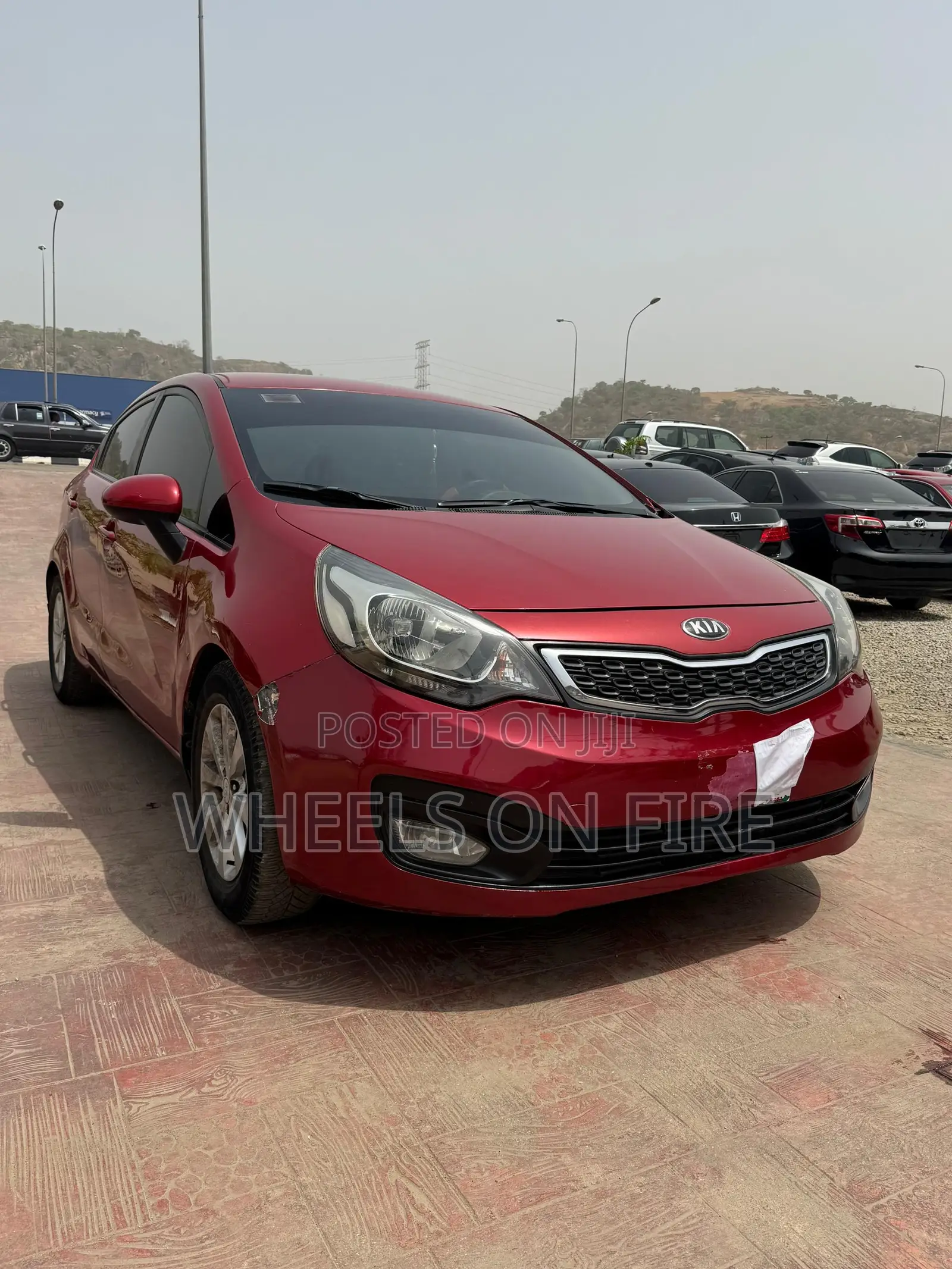 Kia Rio 2014 Red in Gwarinpa - Cars, Akubex Soft Wheels | Jiji.ng