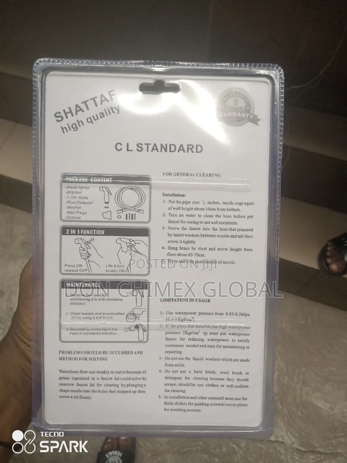 Original Pressing Shower for sale - Don chimex Global Price: ₦ 7,500 on ...