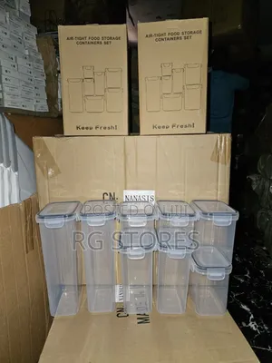 8pcs Airtight Food Storage Container Set - RG Stores Price: ₦ 32,000 on ...