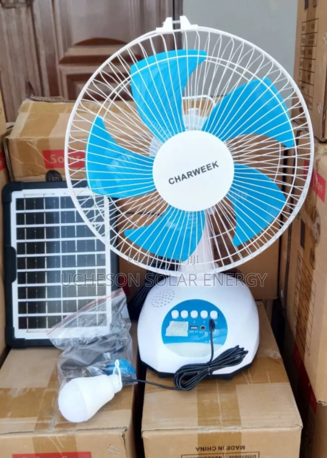 Charweek Solar Fan for sale - UCHESON SOLAR ENERGY Price: ₦ 35,000 on ...