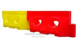 Yellow Water Filled Traffic Barriers in Lagos State - Safety Equipment ...