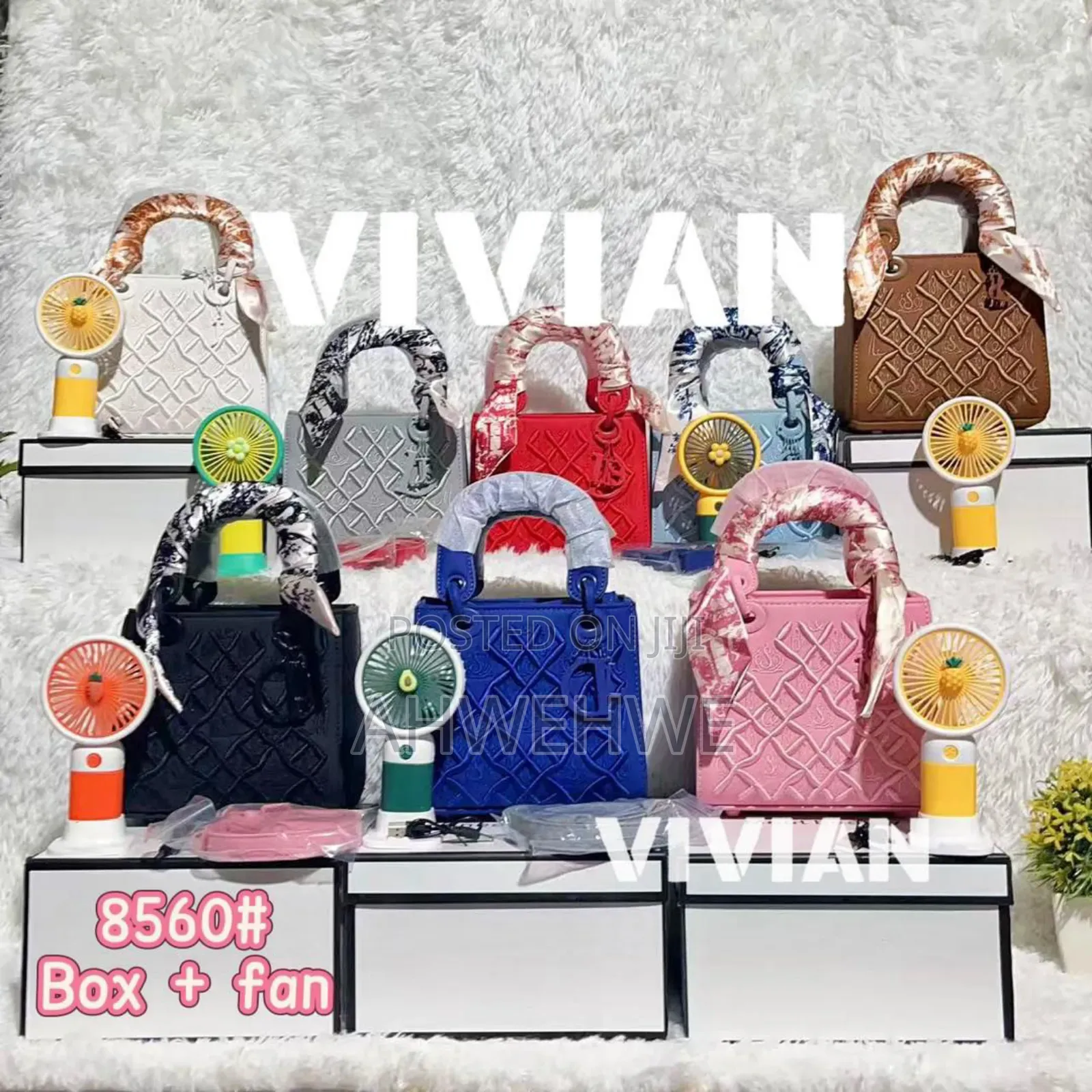 Elegant Ladies Box Handbag With Mini Fan in Ugheli - Bags, Ahwehwe ...