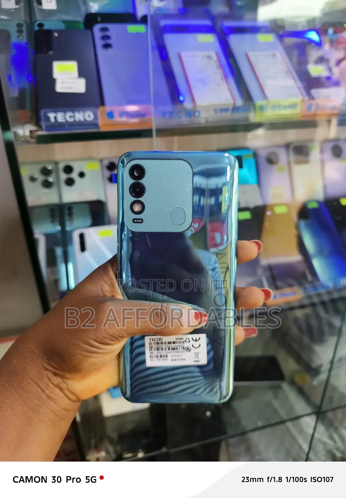 Tecno Spark 8 64 GB Blue for sale - B2 affordables Price: ₦ 85,000 on ...