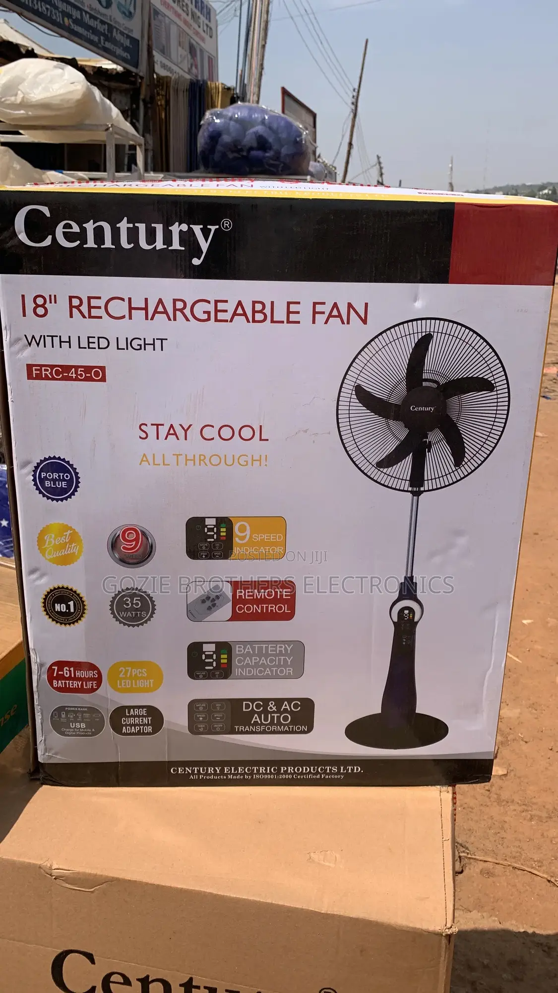 Century 18 Inches Rechargeable Fan With Long Lasting Battery in Nyanya ...