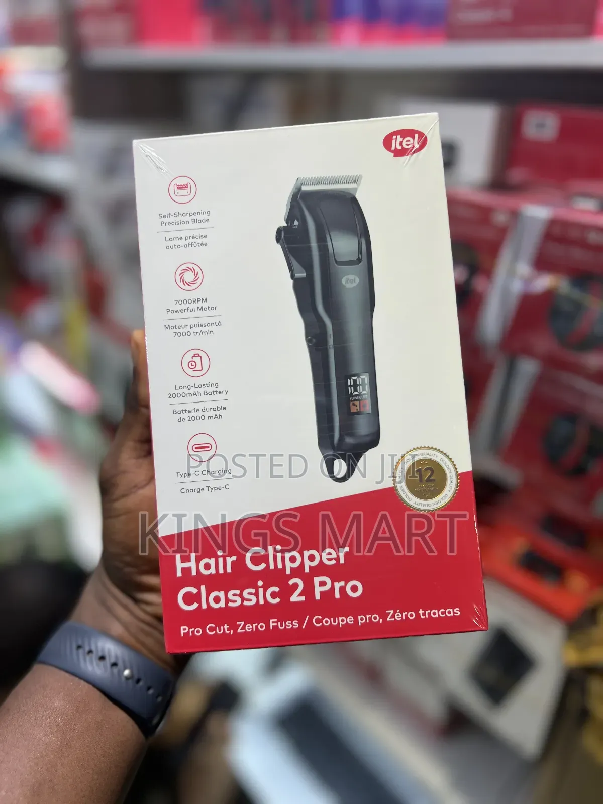 Itel Classic 2 Pro 7000rpm Pro Cut Digital Display Smart Clipper for ...