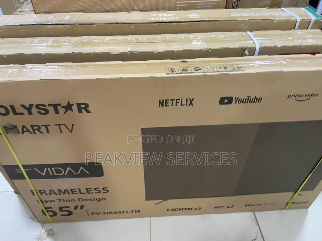 Polystar 65 Inch Smart Tv Vidaa Dled Pv-Hk65fltm Borderless Hdmi for ...