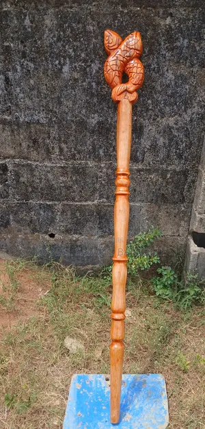 Wood Carving of a Cheif or King Staff (Commission) for sale - Daniel ...