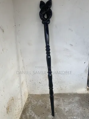 Wood Carving of a Cheif or King Staff (Commission) for sale - Daniel ...