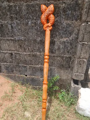 Wood Carving of a Cheif or King Staff (Commission) for sale - Daniel ...