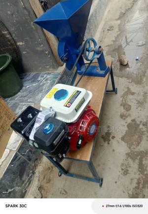 Commercial Grinding Machine Setup, Likely Powered by a 6.5hp Petrol for ...
