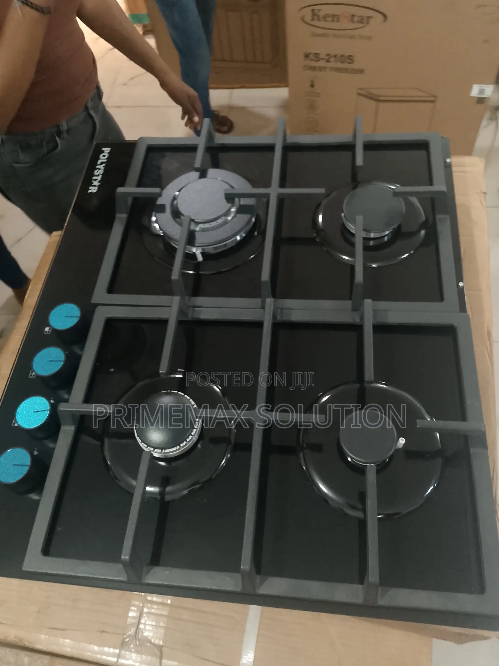 Polystar 4 Burner Gas Hob Built-in Design Black Finish for sale ...