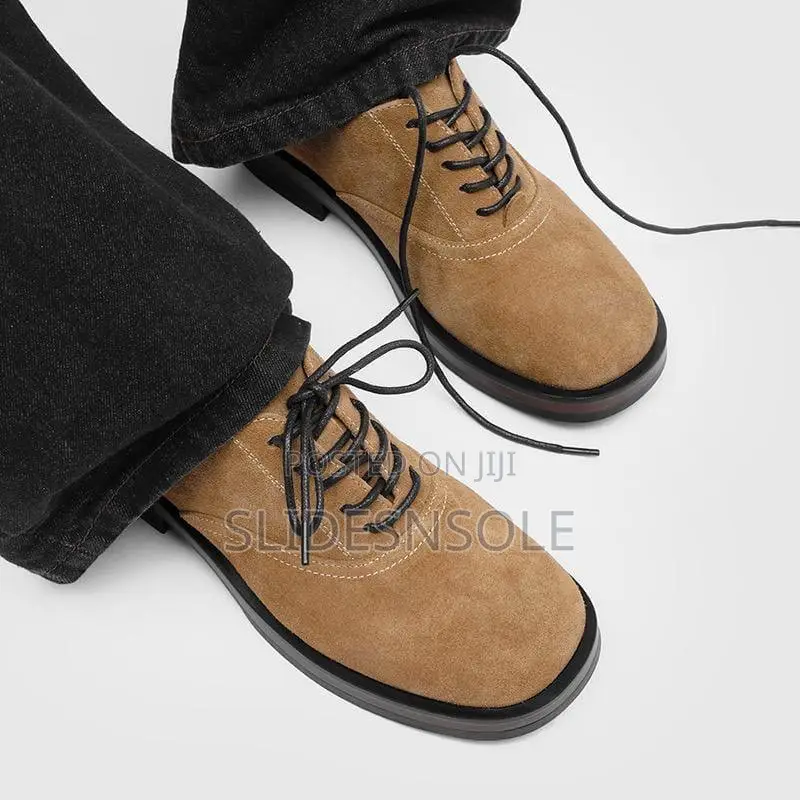 Luxury Derby Suede Shoes for sale - Slidesnsole Price: ₦ 95,000 on Jiji ...