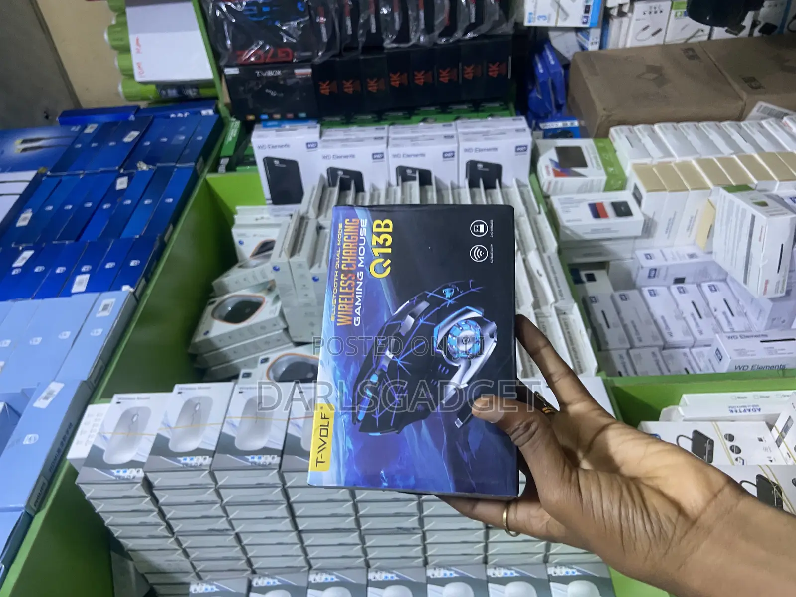 T-Wolf Q13b Wireless Charging Gaming Mouse RGB Dual Mode 2.4g for sale ...