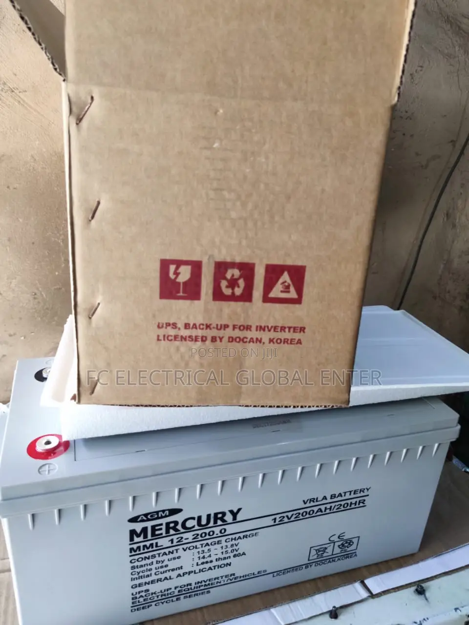 200ah Dry Cell Battery for sale - FC ELECTRICAL GLOBAL ENTER Price: ₦ ...
