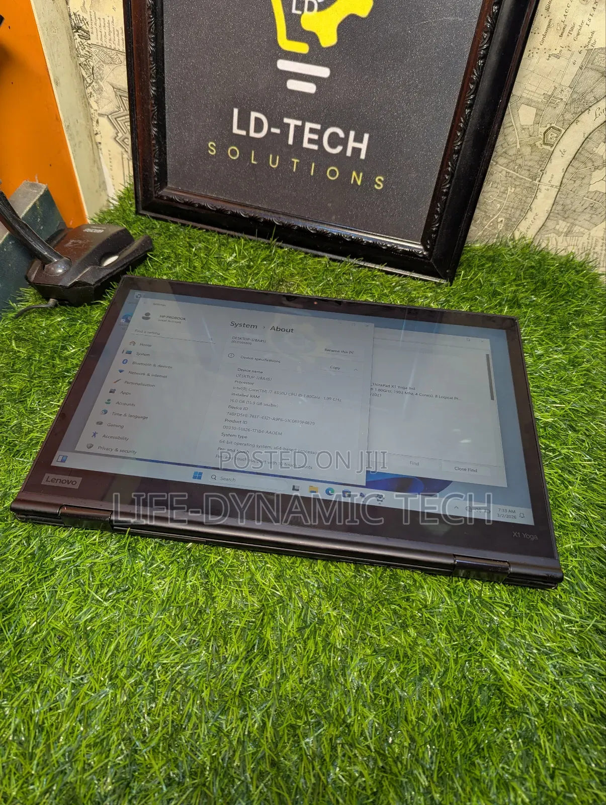 Laptop Lenovo ThinkPad X1 Tablet (3rd Gen) 16GB Intel Core i7 SSD 256GB ...