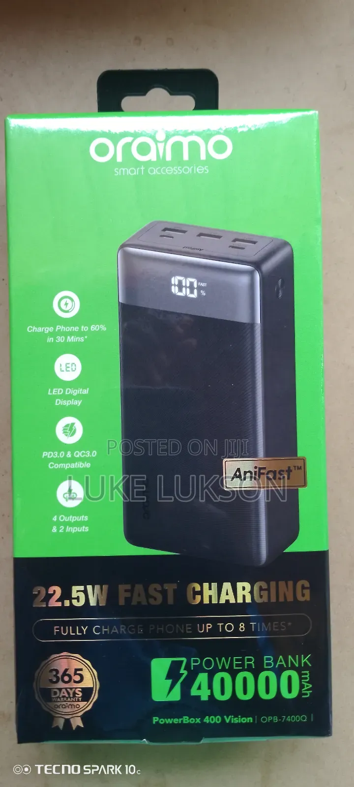 Oriamo Power Bank for sale - Price: ₦ 45,500 on Jiji.ng [Benin City]