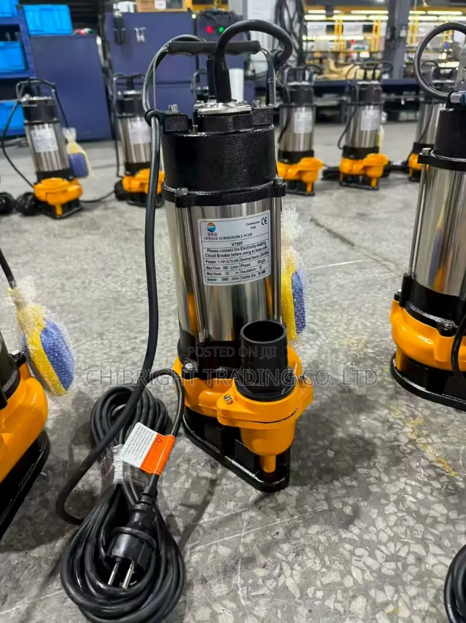 1hp Sea Sewage Submersible Pump for sale - CHIBRIGHT TRADING CO. LTD ...