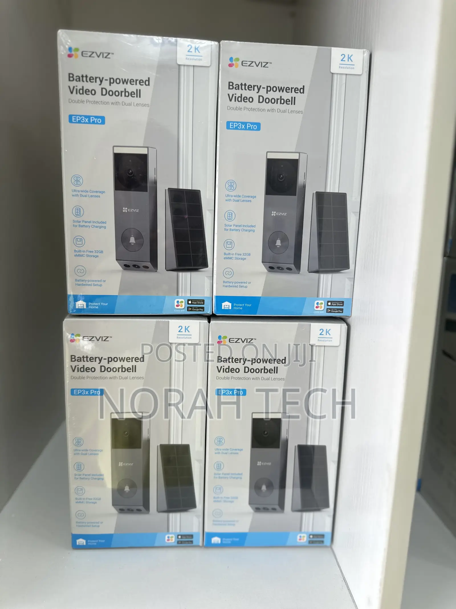 Ezviz Cs-Ep3x Pro Battery Powered Video Doorbell for sale - NORAH TECH ...