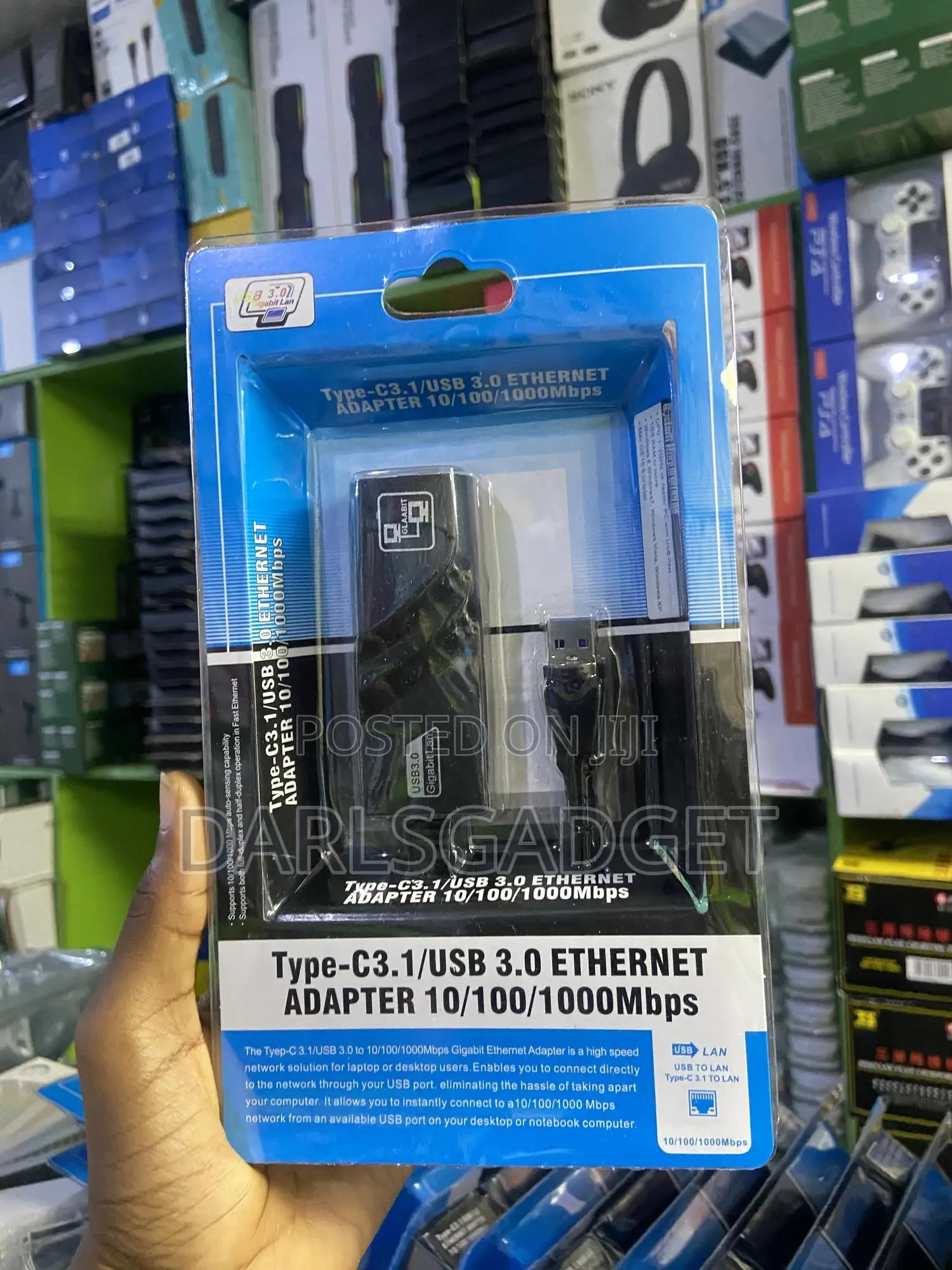 Usb 3.0 to Type-C Gigabit Ethernet Lan Adapter 1000mbps Cable for sale ...