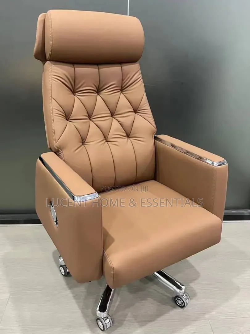 Ultra-Comfort High-Back Ceo / Director's Chair (Tufted Tan Leather) for ...