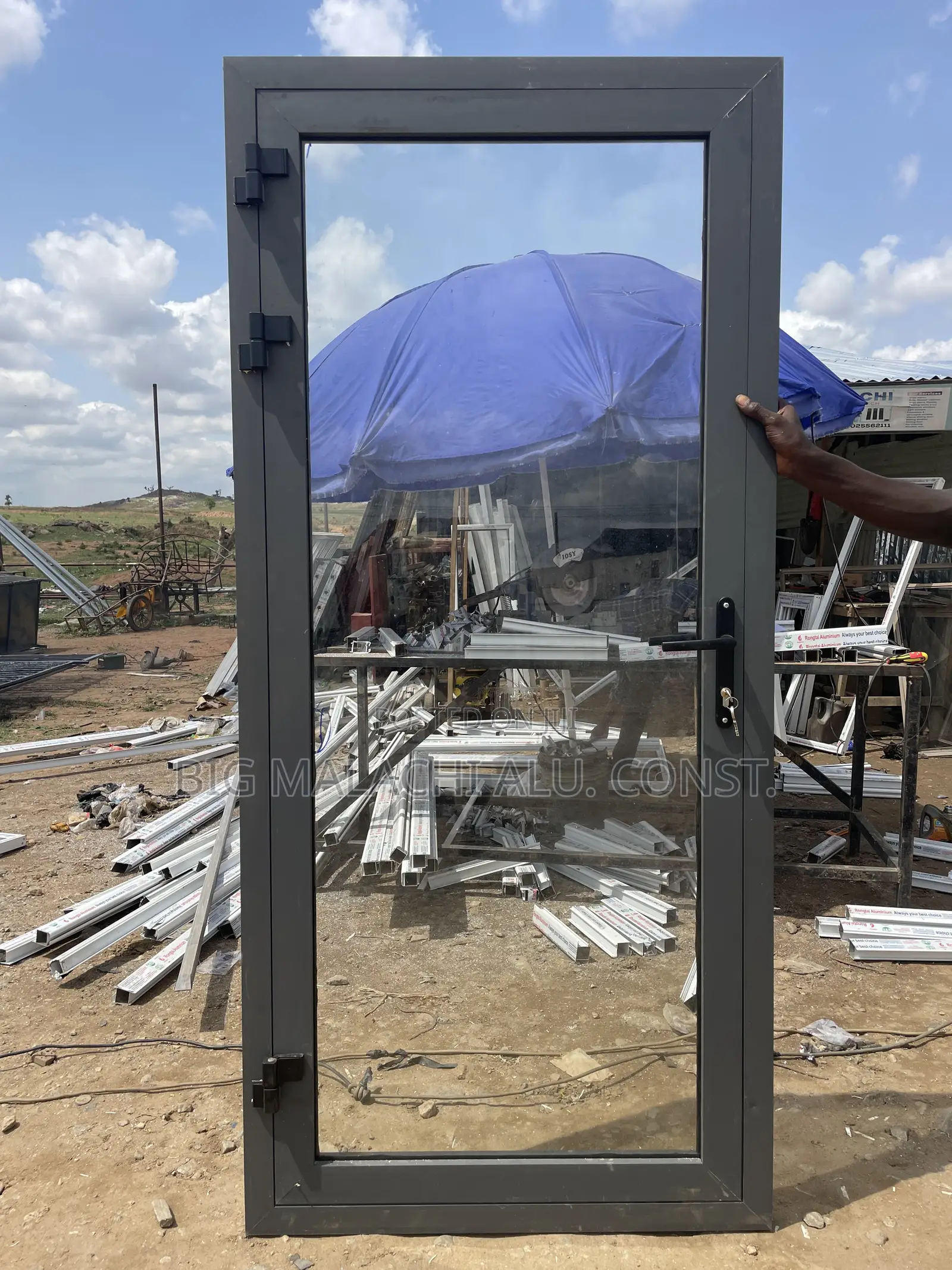 Hinge Door for sale - Big Malachi Alu. Const. Servs. Price: ₦ 150,000 ...